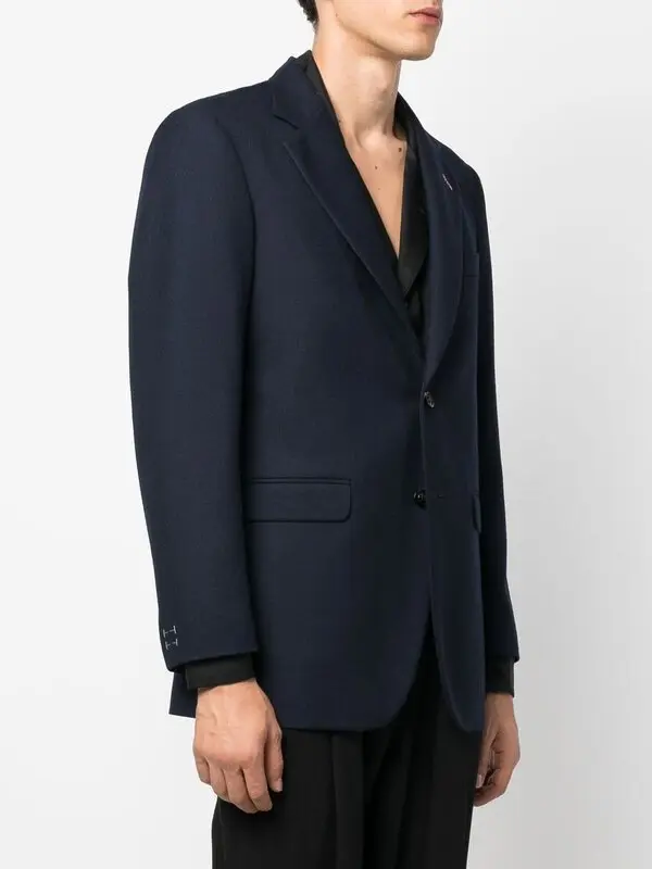 MAISON MARGIELA Single-breasted Twill Blazer - Blue