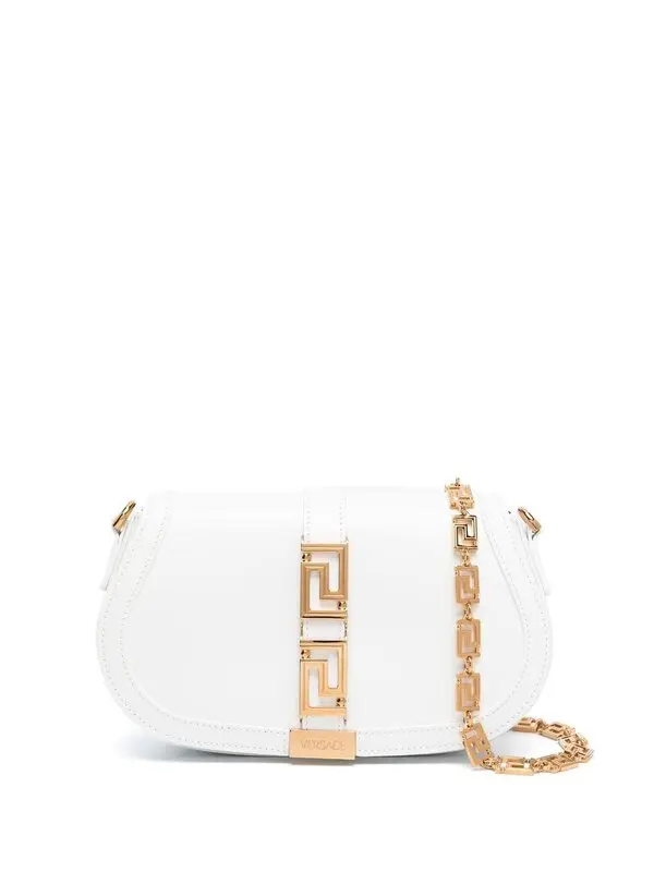 Versace Greca Goddess Shoulder Bag - White