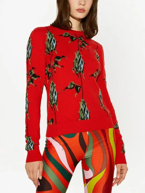 Emilio Pucci Floral Woolen Jumper