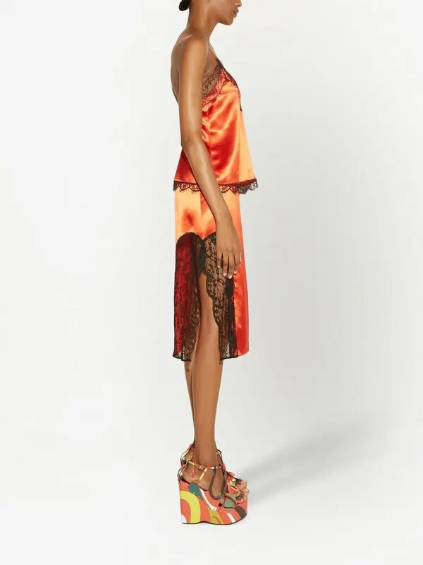 Emilio Pucci Lace-embroidered Midi Skirt