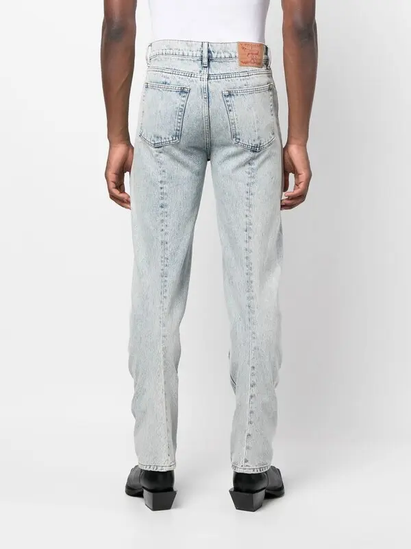 Y/Project Slim-Cut Banana Jeans In Blue - 64% Off | Editorialist