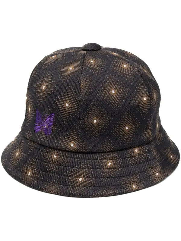 Needles Bermuda Embroidered Bucket Hat - Black