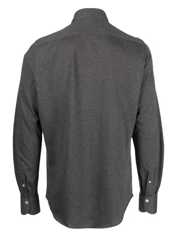 FINAMORE 1925 Plain Button-down Shirt