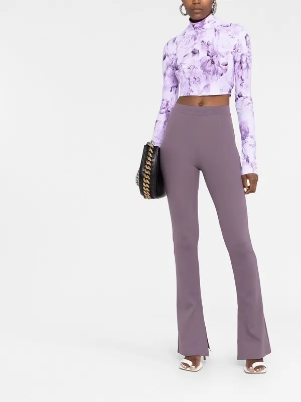 Off-White Logo-debossed Split-seam Leggings