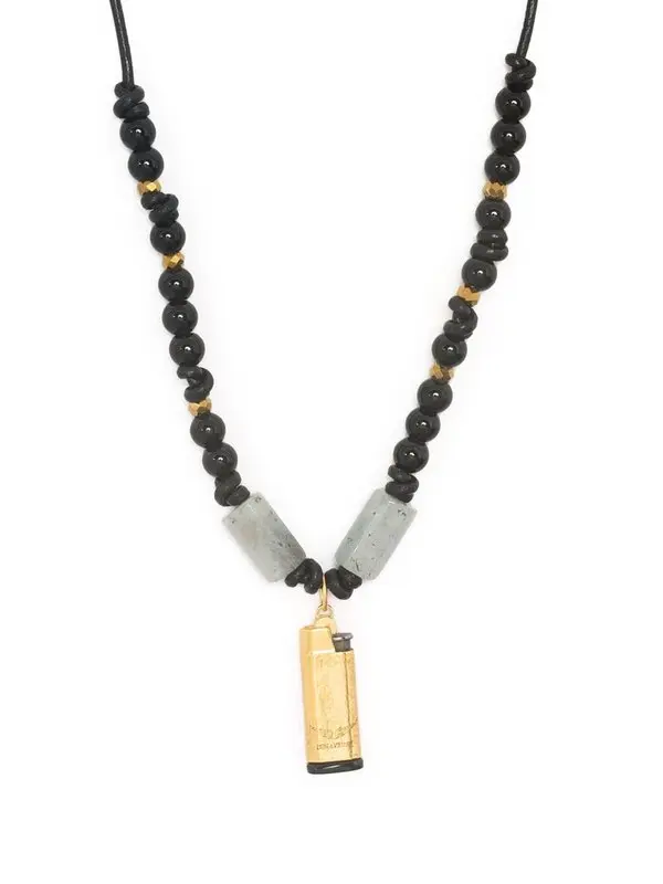 Zadig&Voltaire Beaded Pendant Necklace - Black