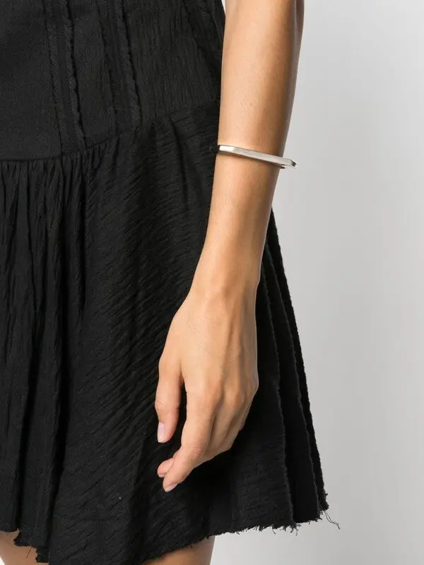 Zadig&Voltaire Geometric-cut Cuff Bangle - Silver