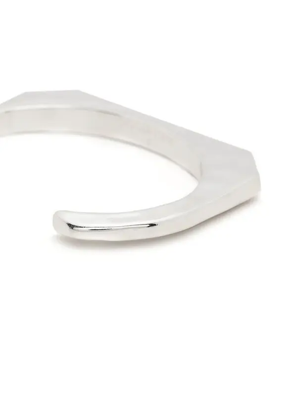 Zadig&Voltaire Geometric-cut Cuff Bangle - Silver