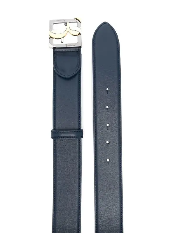 BILLIONAIRE Logo-buckle Leather Belt