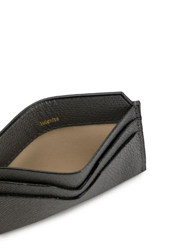 VALEXTRA Textured Leather Cardholder - Grey