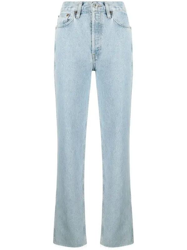RE/DONE 90s High-rise Straight Jeans - Blue