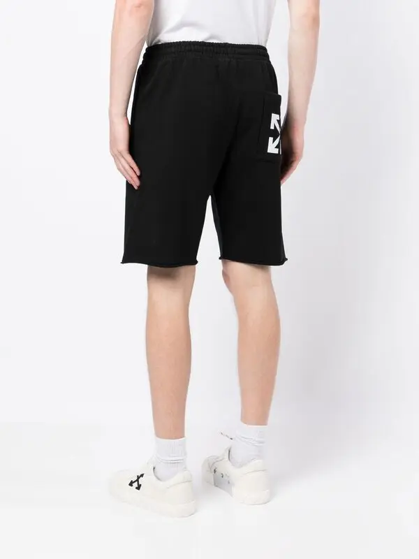 Off-White Arrow Cotton Track Shorts