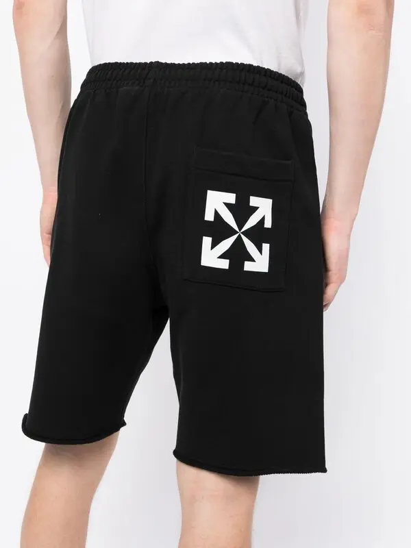 Off-White Arrow Cotton Track Shorts