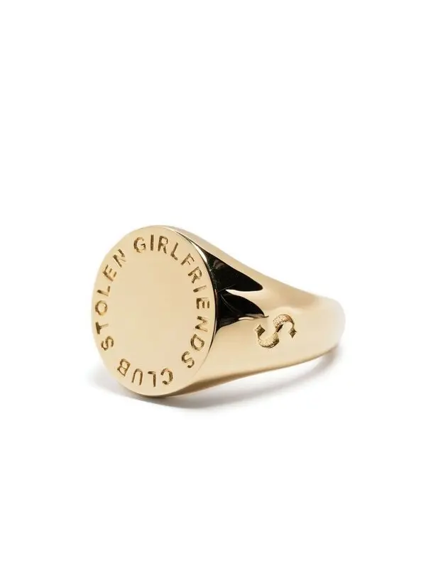 STOLEN GIRLFRIENDS CLUB Text Logo Sovereign Ring