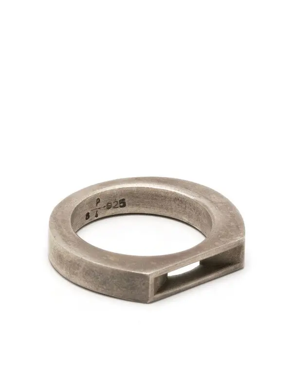 PARTS OF FOUR Crescent Plane Gateway Ring - Silver