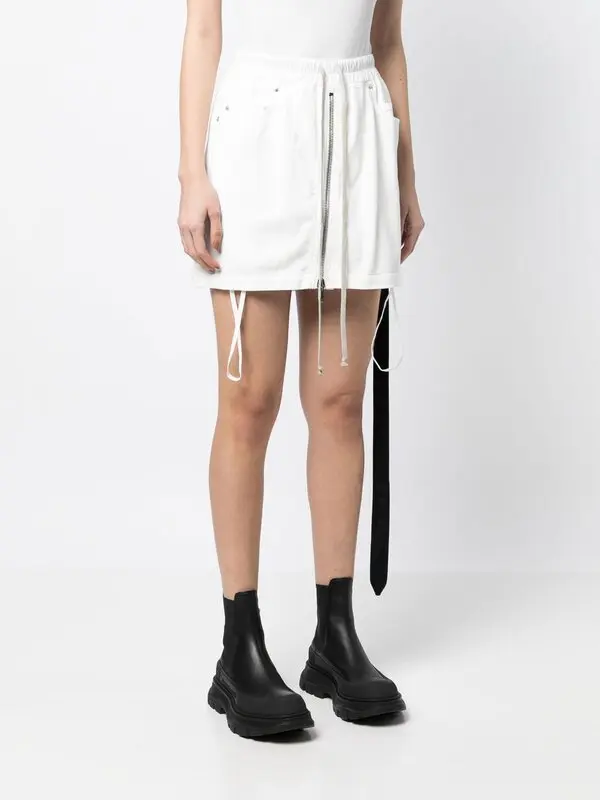 Rick Owens Denim Mini Skirt