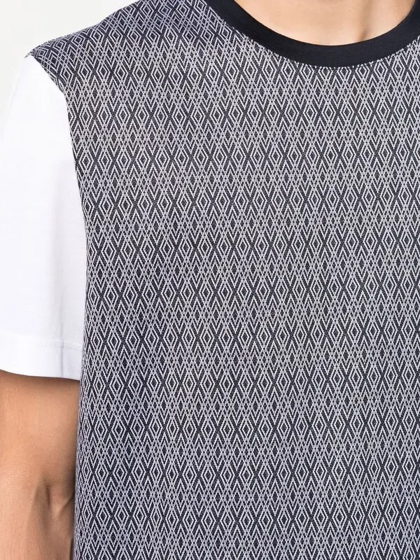 BILLIONAIRE Two-tone Cotton T-shirt - Blue