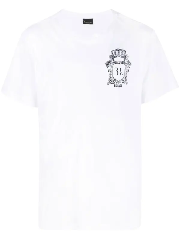 BILLIONAIRE Embroidered-logo Detail T-shirt - White