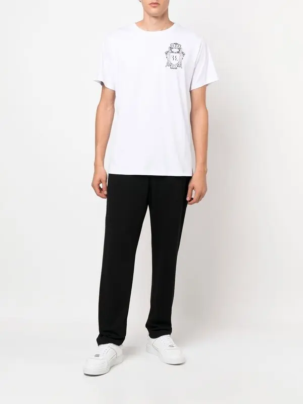BILLIONAIRE Embroidered-logo Detail T-shirt - White