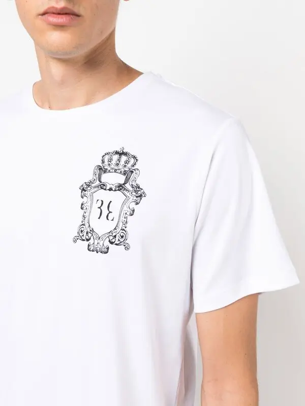 BILLIONAIRE Embroidered-logo Detail T-shirt - White