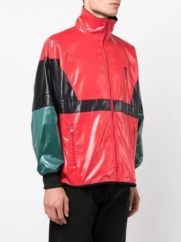 Junya Watanabe Colour-block Print Windbreaker