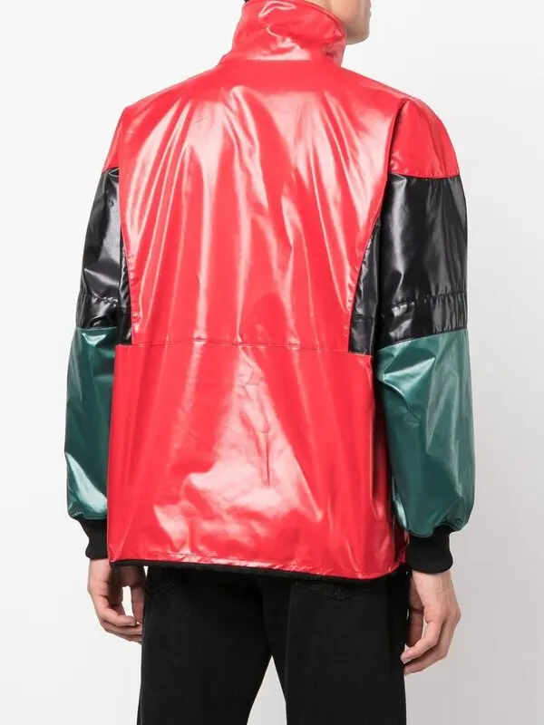 Junya Watanabe Colour-block Print Windbreaker