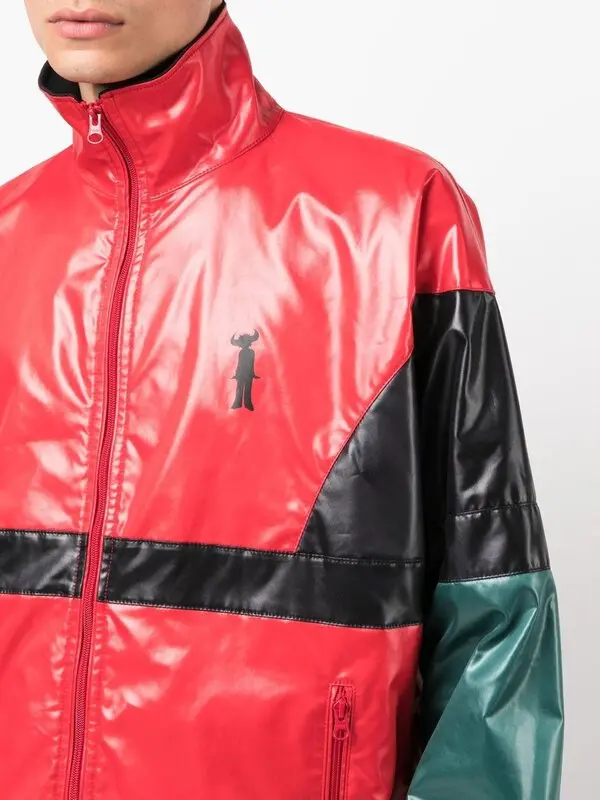 Junya Watanabe Colour-block Print Windbreaker