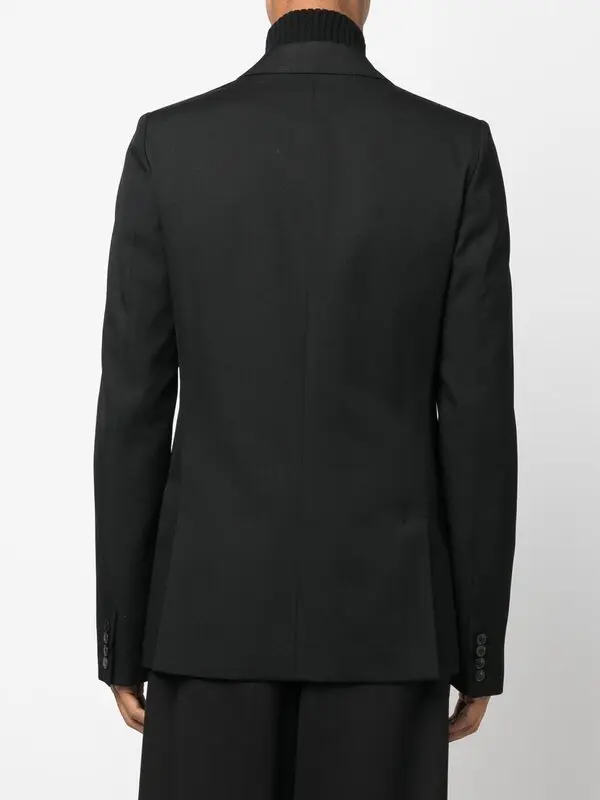Valentino Garavani Single-breasted Virgin Wool Blazer - Black