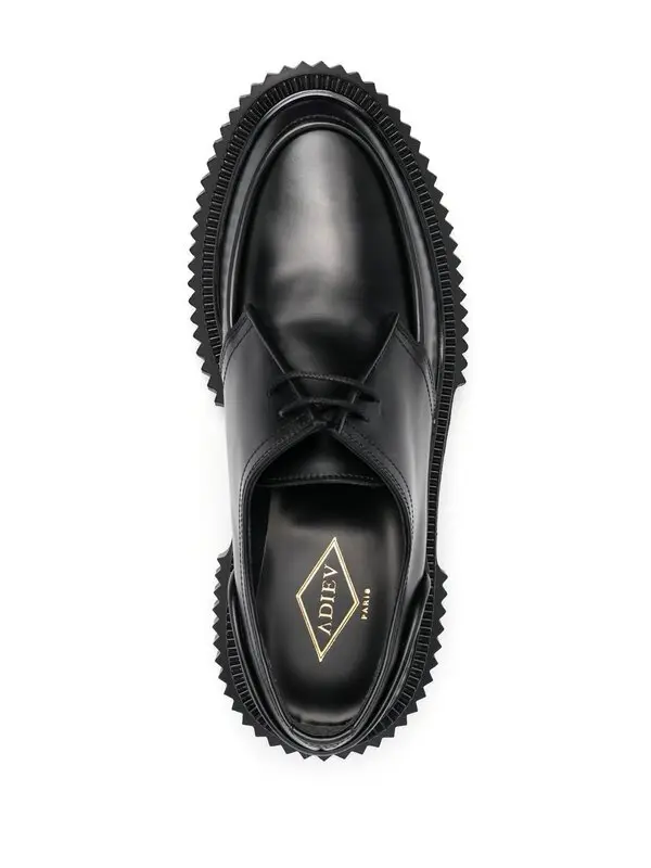 Adieu Paris Type 181 Derby Shoes In Black - 42% Off | Editorialist