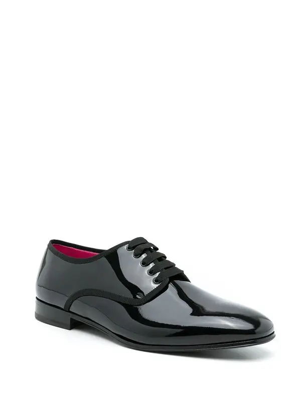 FERRAGAMO Magic Patent Leather Derby Shoes