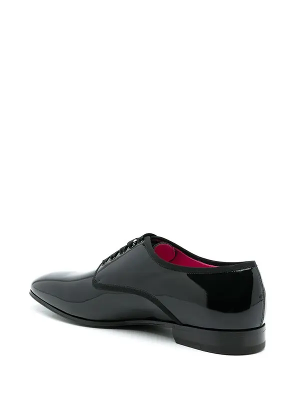 FERRAGAMO Magic Patent Leather Derby Shoes