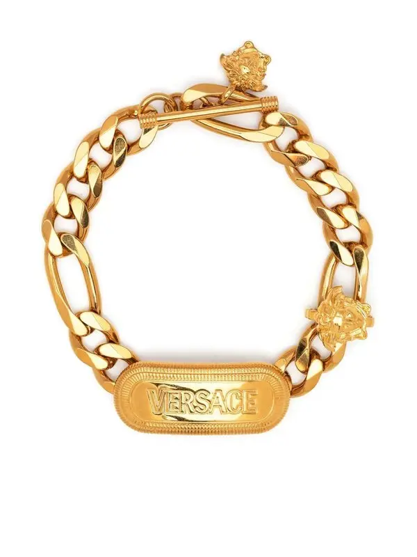Versace Medusa Plaque Chain Bracelet - Gold