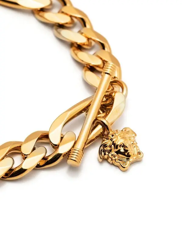 Versace Medusa Plaque Chain Bracelet