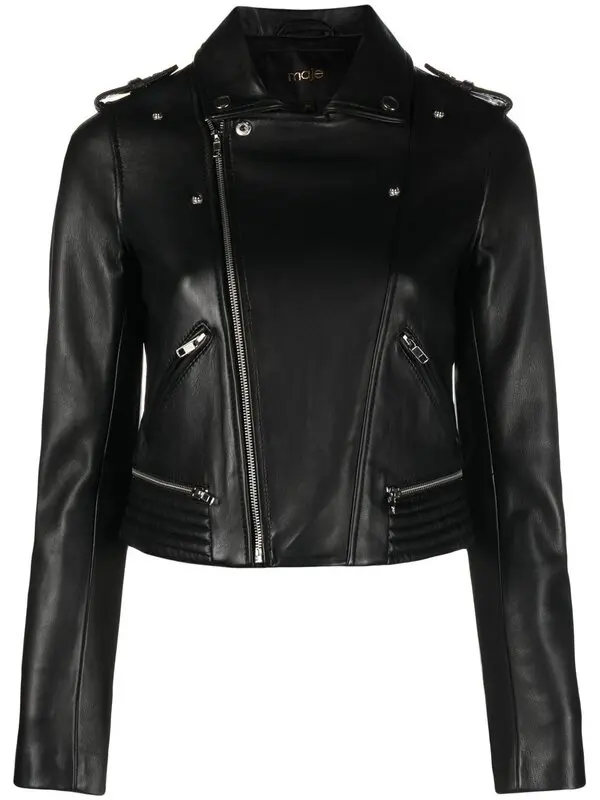 Maje Leather Biker Jacket