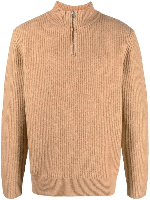 A.p.c. Ribbed-knit High-neck Jumper