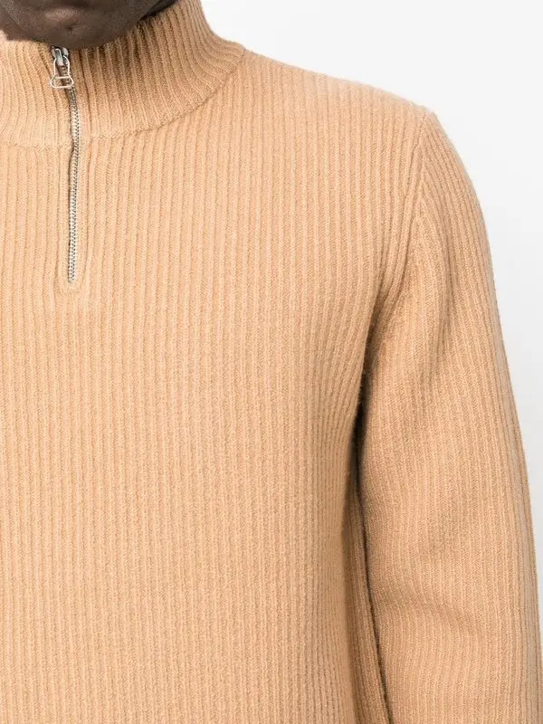 A.p.c. Ribbed-knit High-neck Jumper