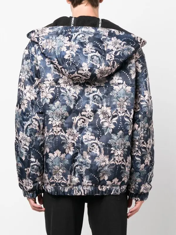 Versace Floral-print Padded Jacket