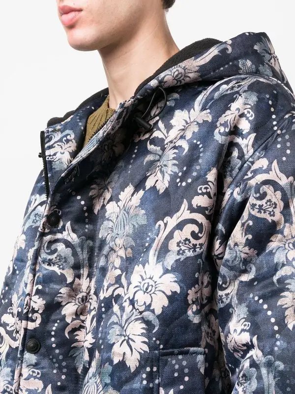 Versace Floral-print Padded Jacket