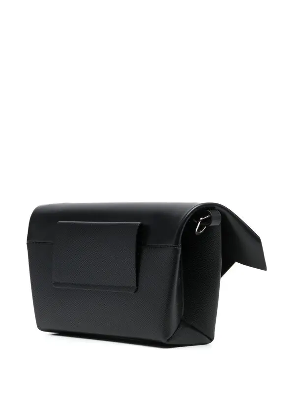 MAISON MARGIELA Snatched Leather Shoulder Bag - Black