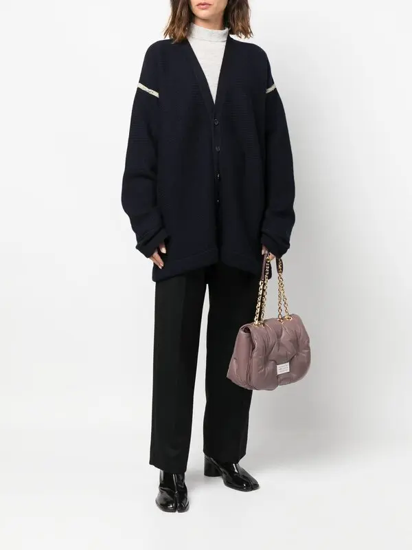 MAISON MARGIELA Elbow-patch Cardigan - Blue