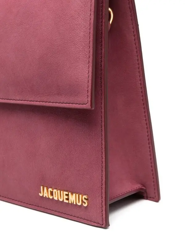 Jacquemus Le Bambinou Leather Tote - Purple