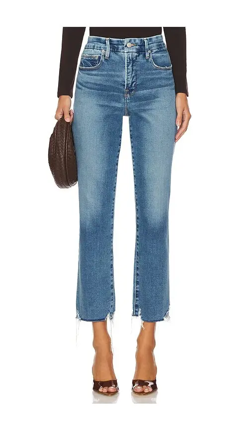 Good American Good Legs Straight Jeans - Indigo514