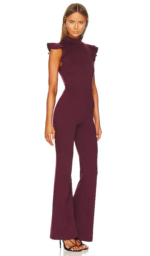 Amanda Uprichard X Davina Jumpsuit - Merlot