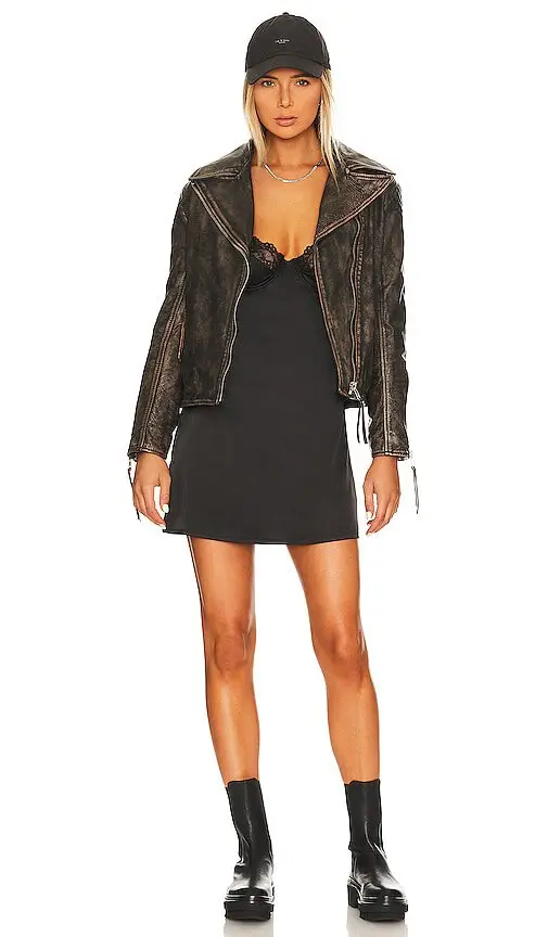 KAT THE LABEL Sienna Slip Dress - Black