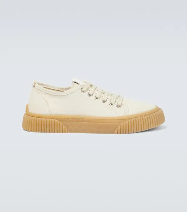 Ami Canvas Lace-up Sneakers