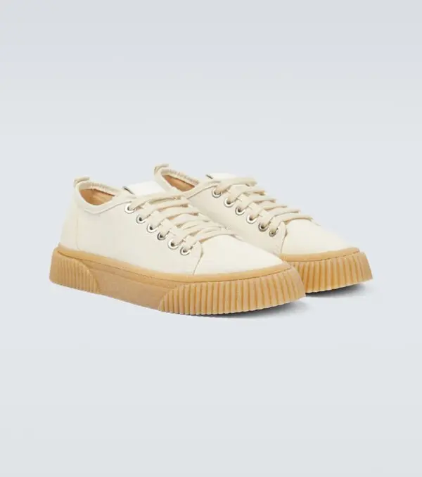 Ami Canvas Lace-up Sneakers