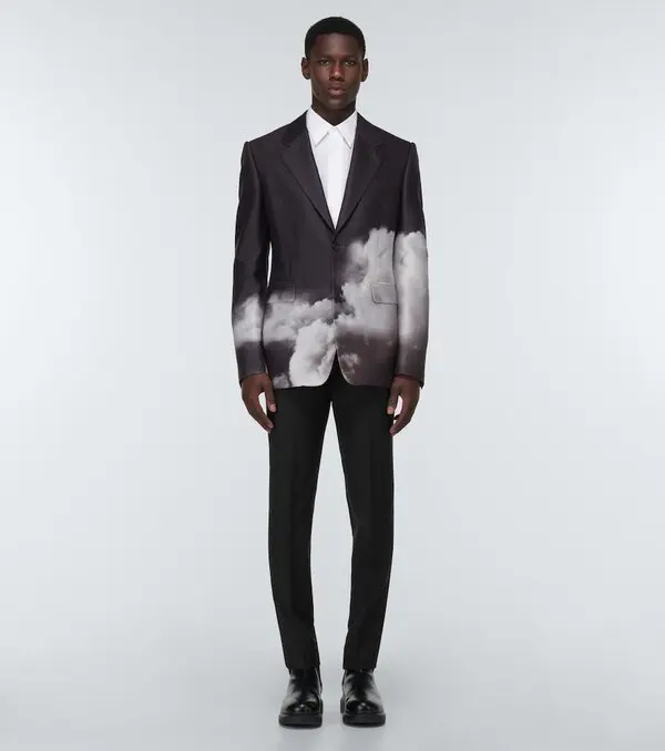 Alexander McQueen Wool And Mohair Slim Pants