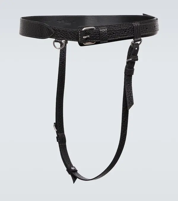 Lemaire Equestrian Leather Belt In Black - 30% Off | Editorialist