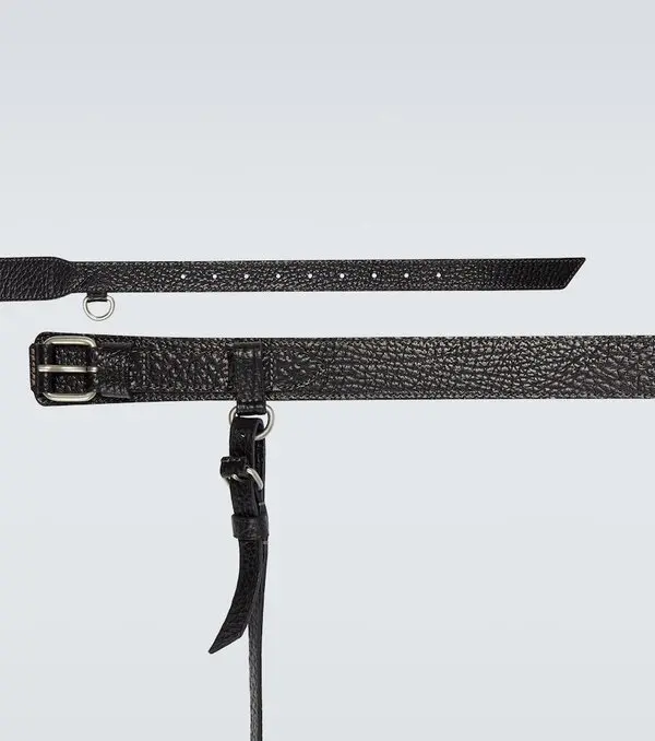 Lemaire Equestrian Leather Belt In Black - 30% Off | Editorialist