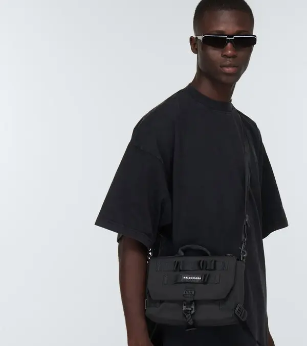 Balenciaga Messenger Bag In Black | Editorialist