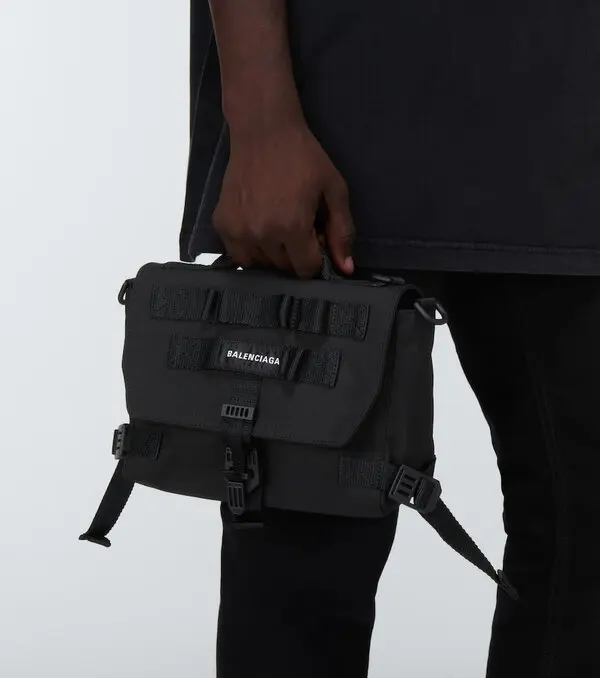 Balenciaga Messenger Bag In Black | Editorialist